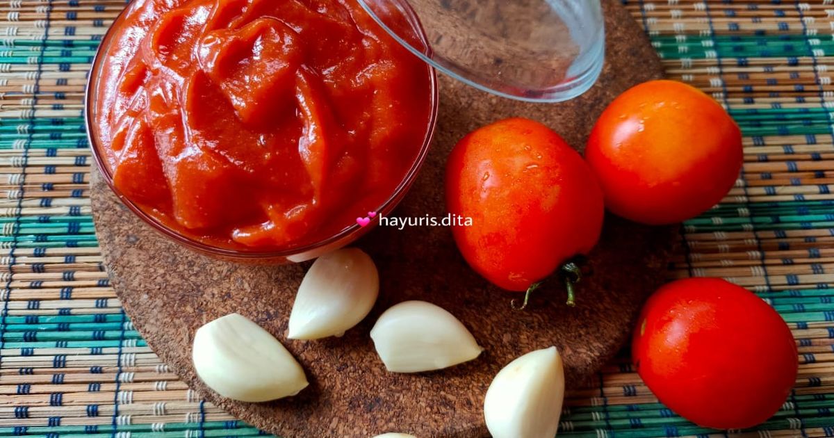 Resep Saos Tomat Asli Homemade oleh hayuris.dita - Cookpad