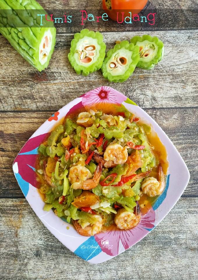 Resep Tumis Pare Udang (Anti Pahit) oleh 李安娜💖 - Cookpad