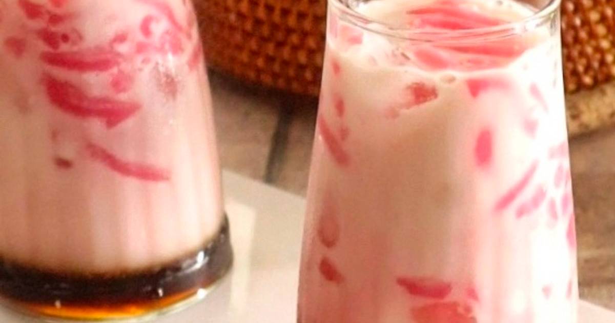 Resep Es Cendol Pink oleh Yulia Prattiwi - Cookpad