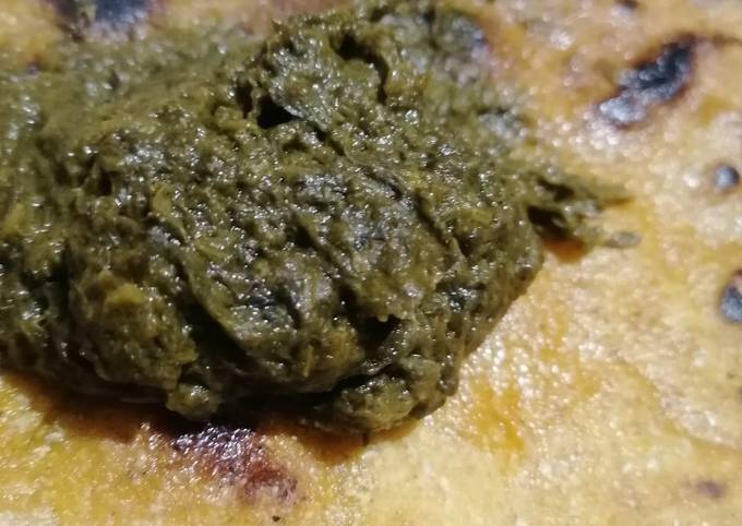 Makai ki roti with saag Recipe by SA_ Kitchen - Cookpad
