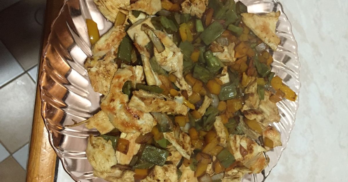 Alambre De Pollo Al Fitness Receta de Antonio Escobedo- Cookpad