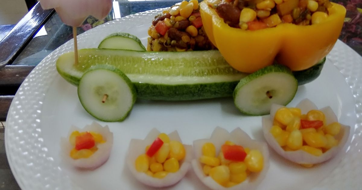 Healthy Corn Veg Cart Recipe by Dr. Sharda Sharma - Cookpad