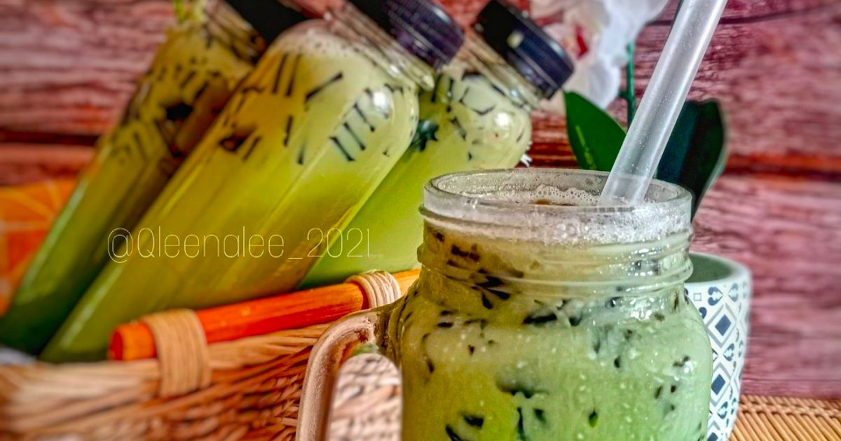 Resipi Thai Green Tea Cincau oleh Q'leenalee's Kitchen - Cookpad