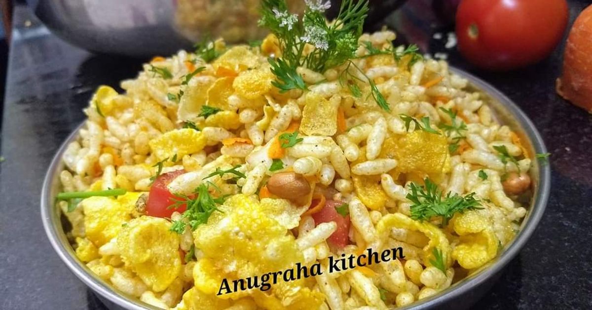 Cornflakes Bhel Recipe by Usha V Bhat - Cookpad