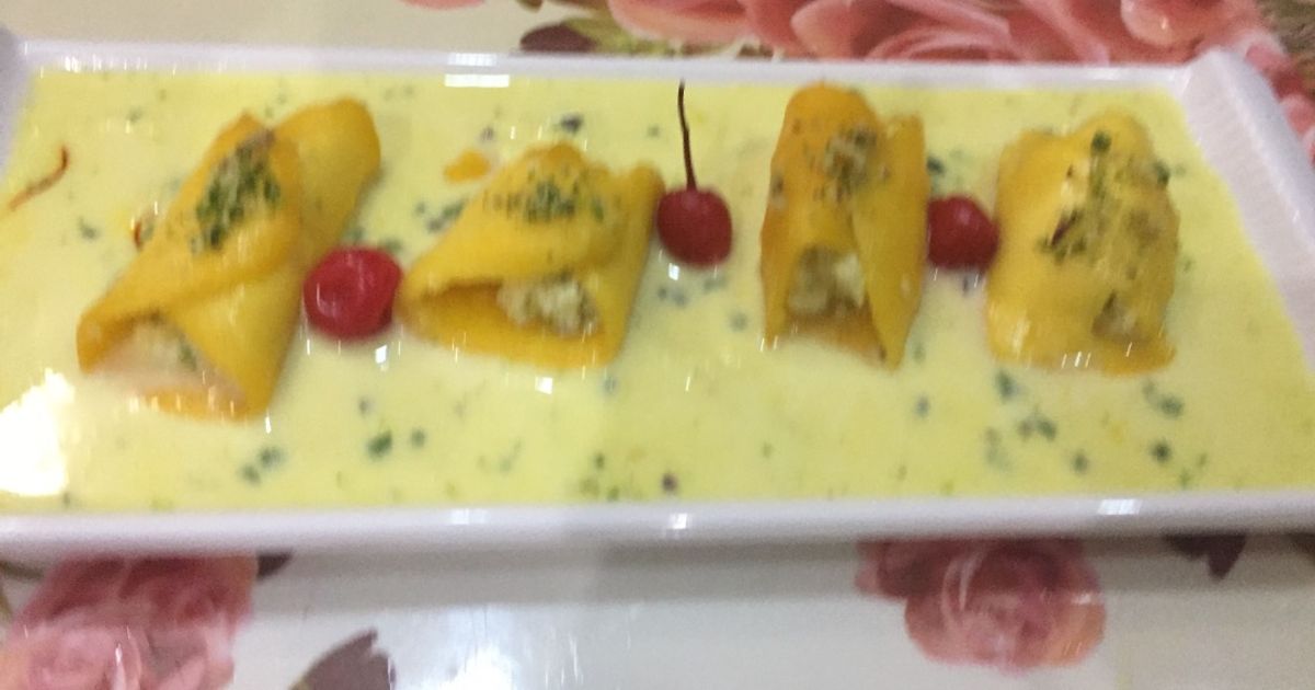Mango Rashmalai Recipe by Sunita Srivastava - Cookpad