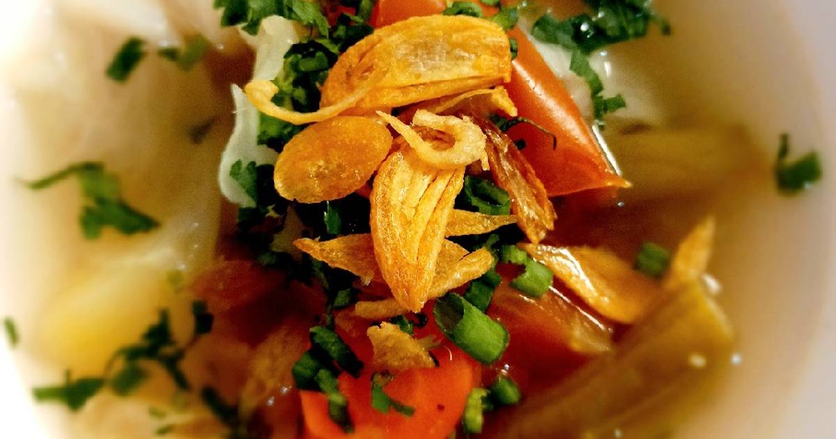 157 resep sup sayur kaldu daging enak dan mudah - Cookpad