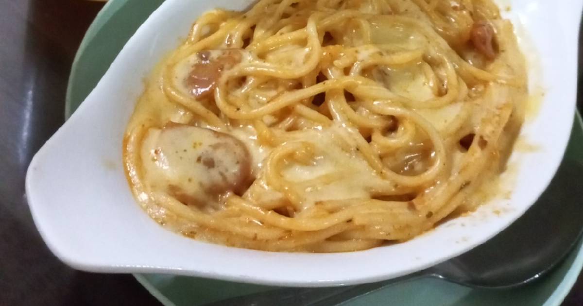 138 resep spageti brulee sosis enak dan mudah - Cookpad