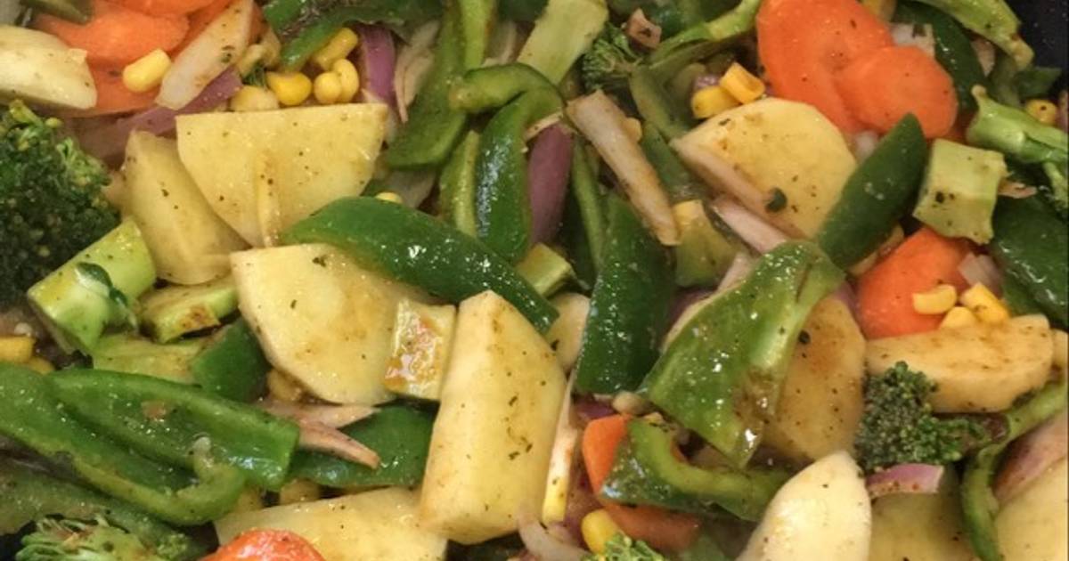 طريقة عمل سوتيه خضار سريع على اصولها بطريقة سهلة وسريعة من Salam Ghazee ...