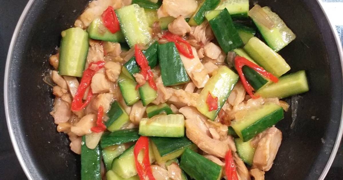 290 resep timun tumis daging ayam enak dan mudah - Cookpad