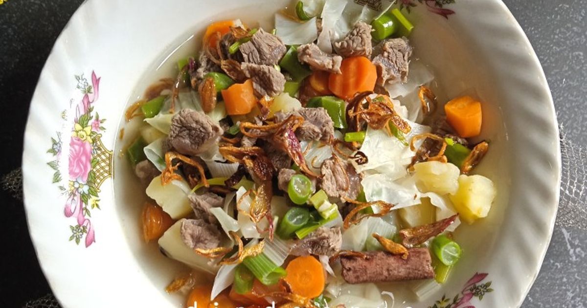 Resep Sup Daging Sapi Kuah Bening oleh Cooking With Dinda - Cookpad