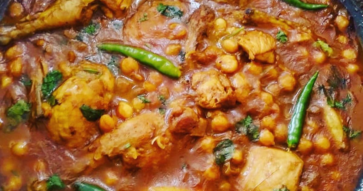Tri Spice Murg Cholay Recipe by Rehana Wasim - Cookpad