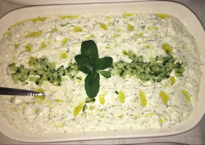 طريقة عمل جاجيك او خيار بلبن على اصولها بطريقة سهلة وسريعة من 🇮🇶Chef ...