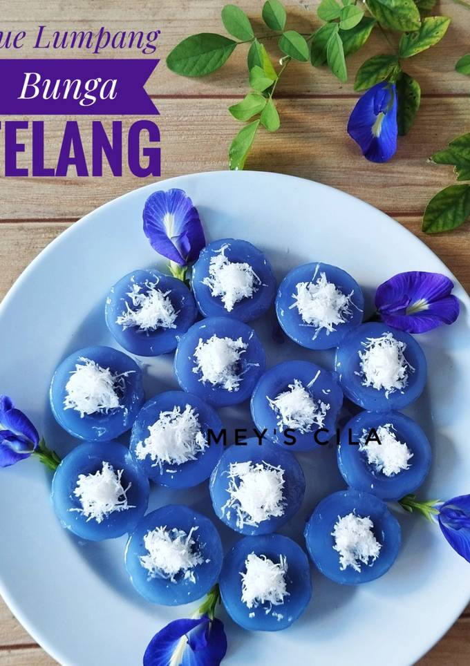 Resep Kue Lumpang Bunga Telang oleh Mey's Cila - Cookpad