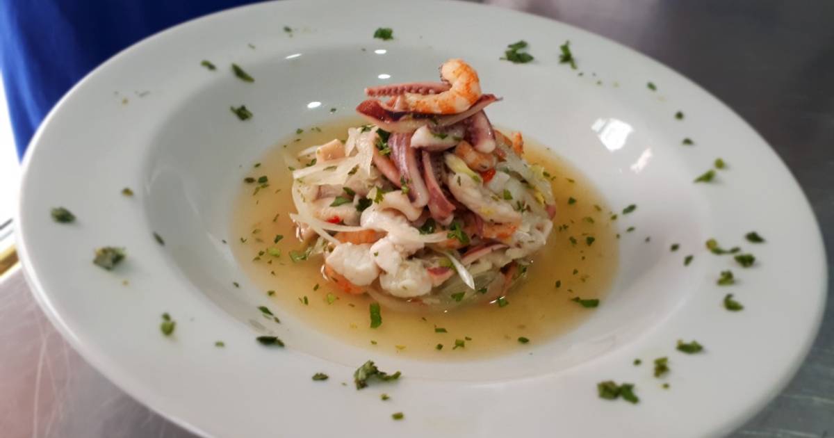 Ceviche de camaron y calamar - 16 recetas caseras- Cookpad