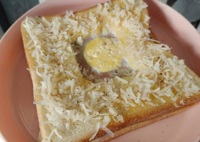 Resep Mini Egg In Bread Hole Toast Roti Panggang Isi Telur Puyuh Oleh
