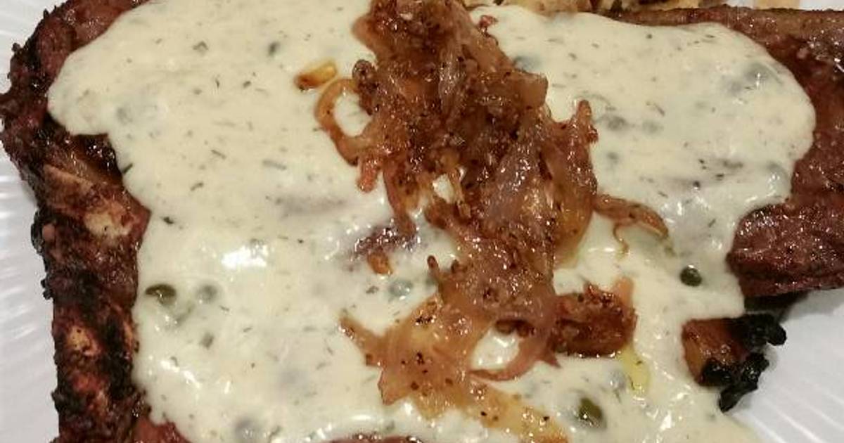 Brad's grilled t-bone w/ lemon dill bernaise sauce Recipe by ...