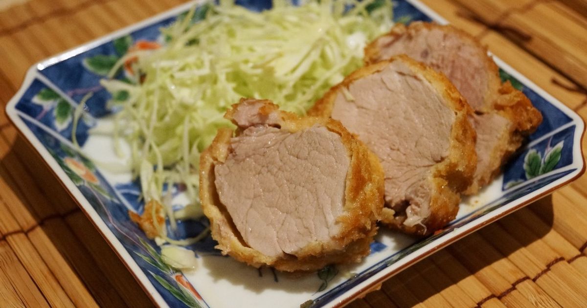 Low Calorie Tonkatsu (Japanese Style Pork Cutlet In Bread Crumbs ...