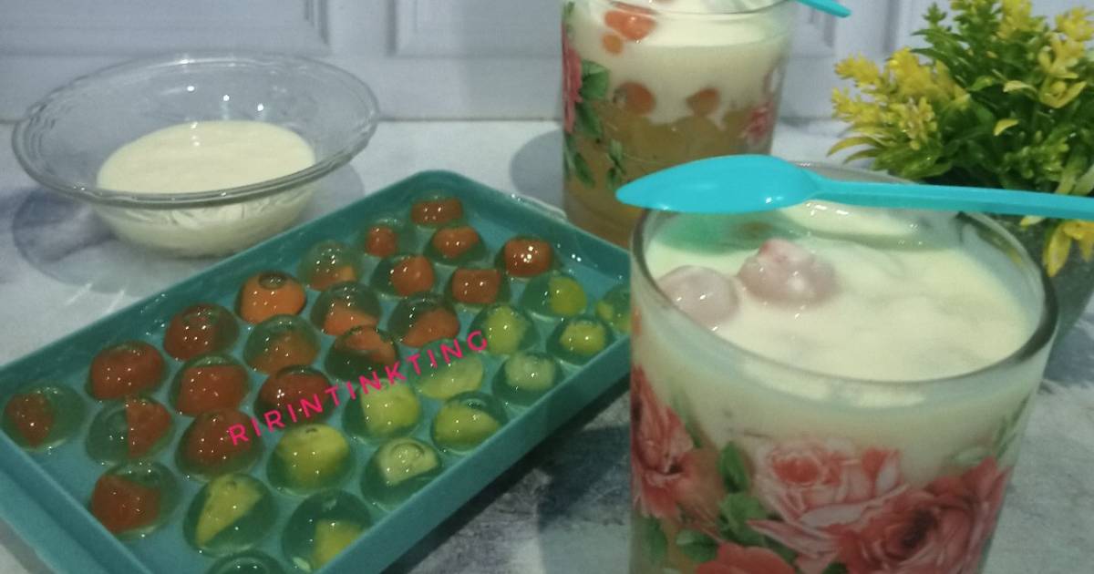 Resep Fruit Jelly Ball oleh bundanyakembar - Cookpad