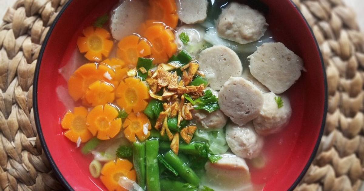 249 resep sayur sop bakso lada ulek enak dan mudah - Cookpad