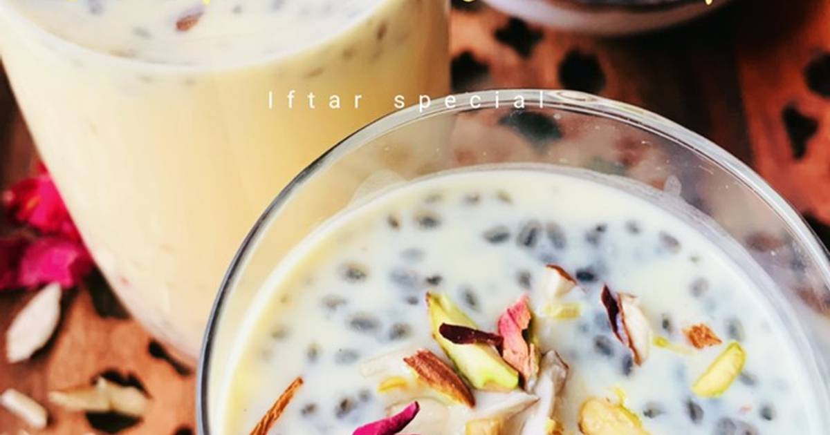 Custard Sharbat with jellies| Custard drink| Ramadan Special Recipe by ...