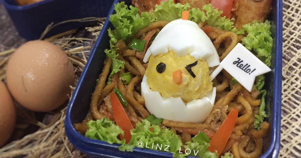 22 resep bento anak karakter mie enak dan mudah - Cookpad