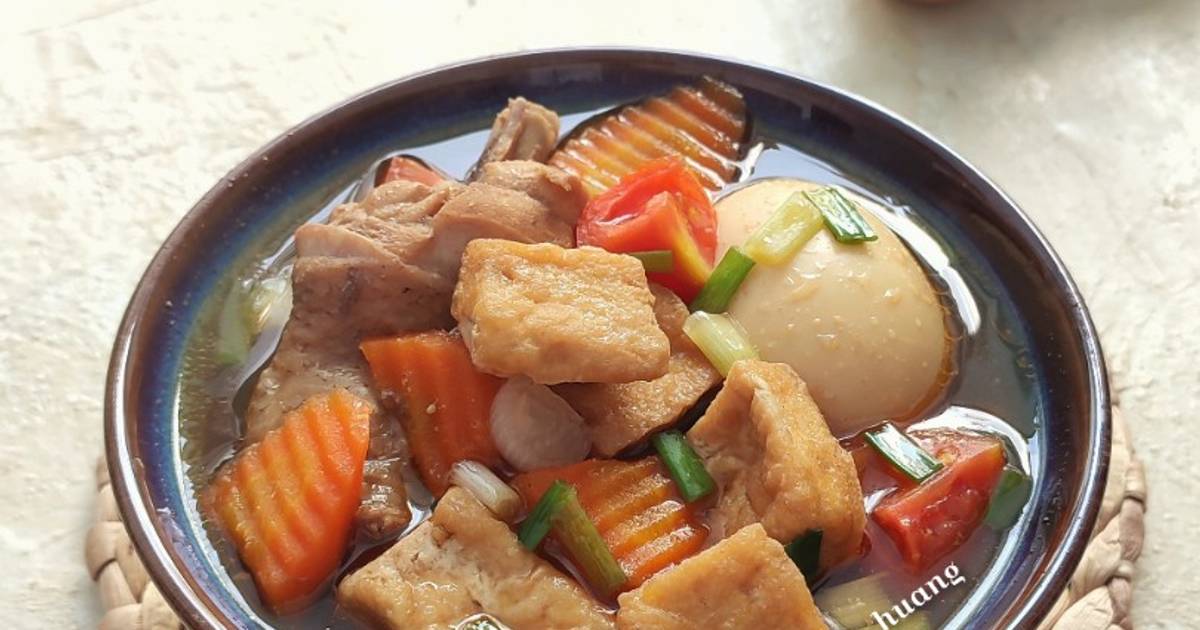 Resep Ayam Telur Tahu Kuah Semur oleh Laila_Huang - Cookpad