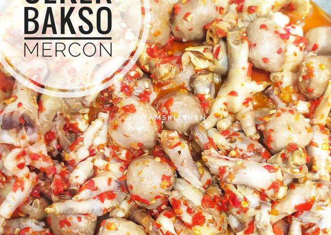 Resep Ceker bakso mercon oleh Ummu Bilqis - Cookpad