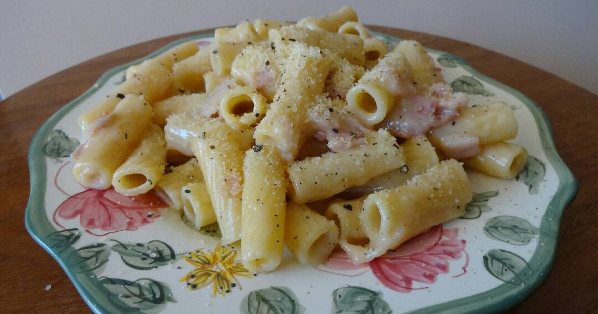 pasta carbonara con leche - 189 recetas caseras- Cookpad