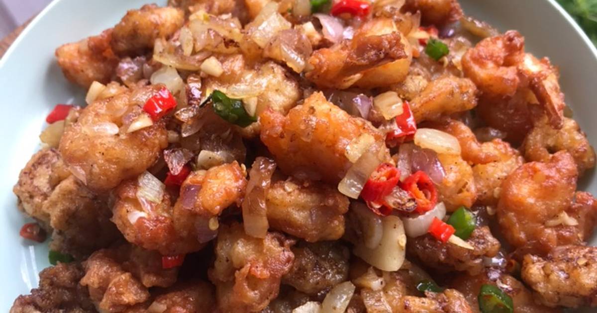 Resep Udang lada garam oleh Rezty Amalia - Cookpad