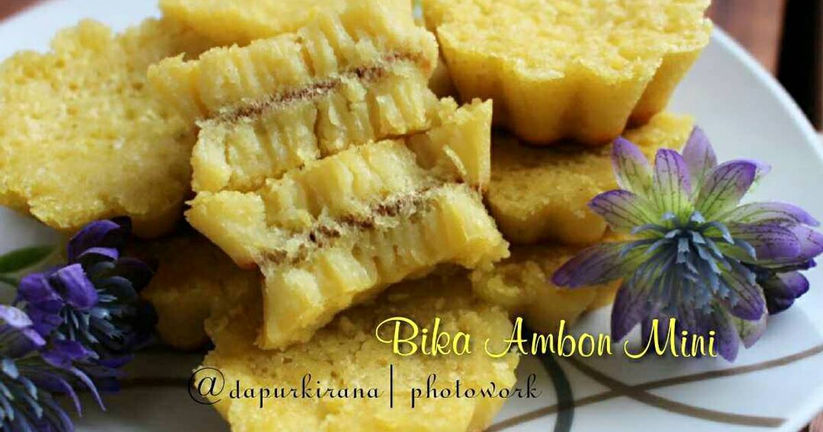 Resep Bika Ambon Mini (PR_KueTradisionalBerserat) oleh dapurkirana - Cookpad
