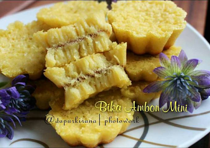 Resep Bika Ambon Mini (PR_KueTradisionalBerserat) oleh dapurkirana - Cookpad