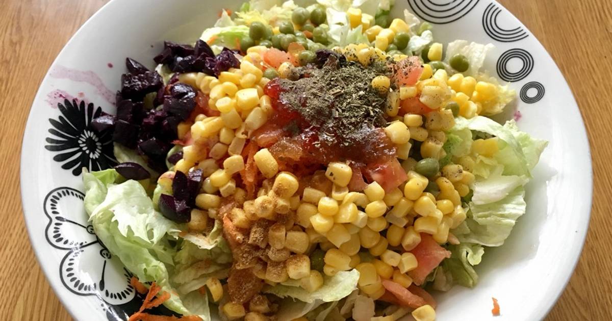 Ensalada de lechuga tomate zanahorias y choclo - 73 recetas caseras ...