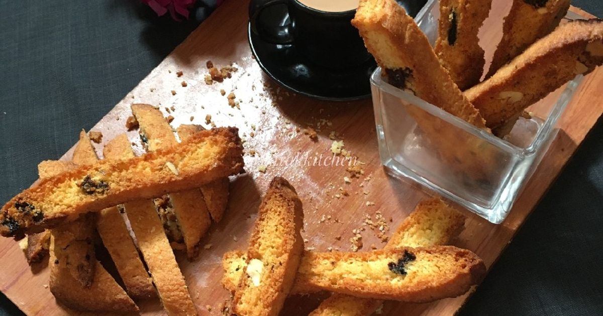 Dry Fruit Biscotti Recipe by Sabrina Yasmin - Cookpad