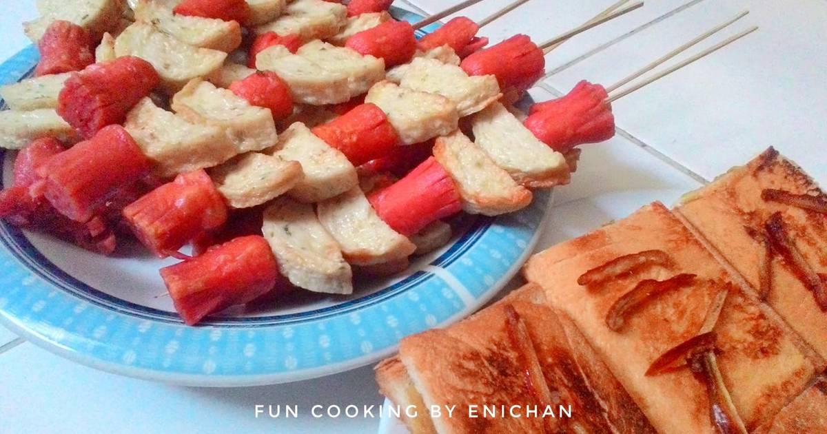 Resep Sate Sosis Merah Putih oleh enichan - Cookpad