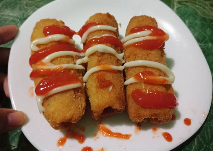 Resep Roti sosis lumer oleh Eciin - Cookpad