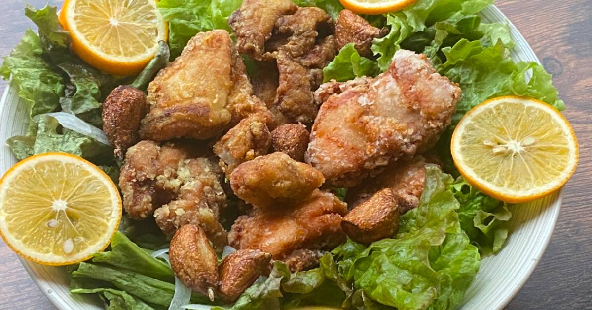 Curry Karaage and Cheese Karaage (Japanese Fried Chicken) Recipe by ...