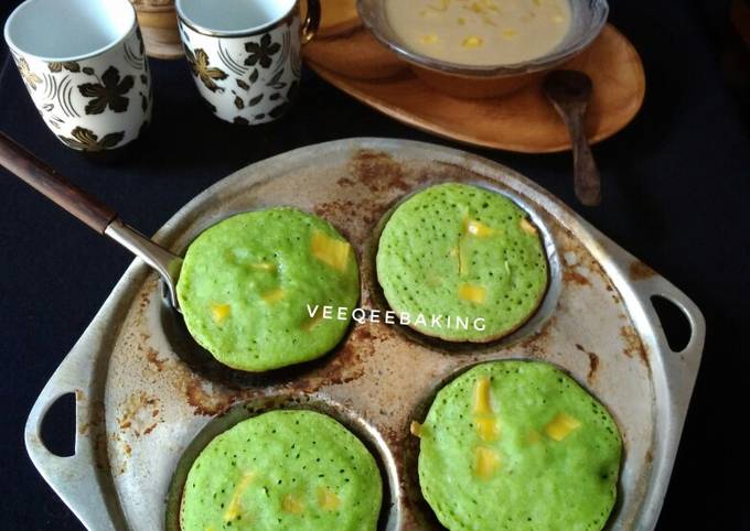 Resep Serabi pandan oleh VeeQee Hidayati - Cookpad