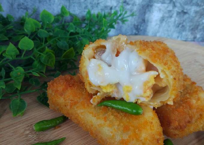 Resep 39. Risol Beef Mayonnaise Lumer oleh Noona Hilda ️ - Cookpad