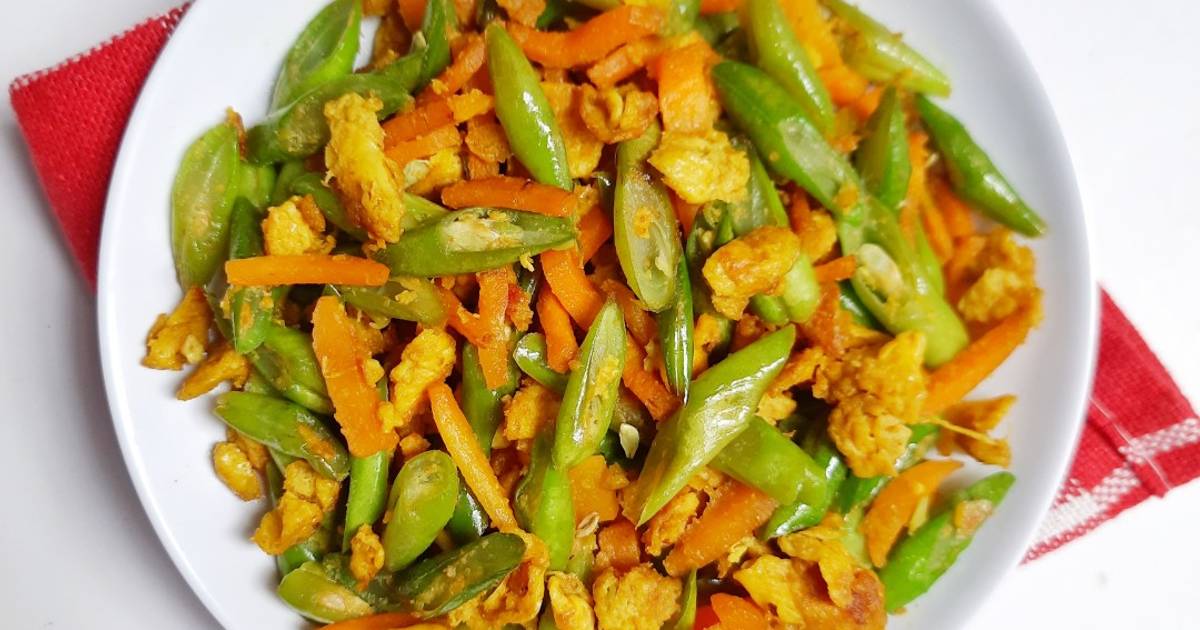 22 resep tumis buncis telur orak arik bumbu kuning enak dan mudah - Cookpad