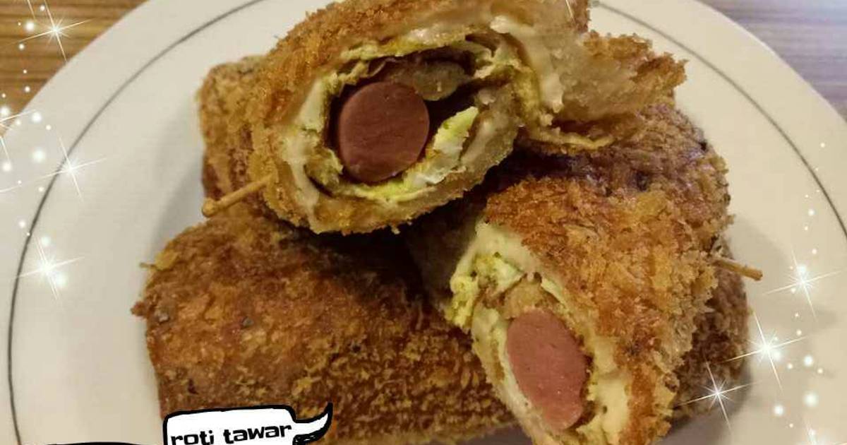 Resep Roti tawar goreng isi sosis oleh reninova - Cookpad