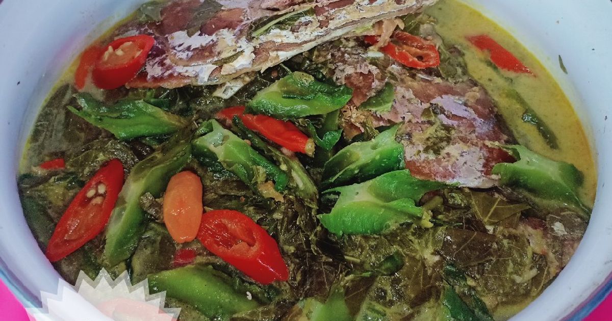 Resep Kecipir Kepala Ikan Asin Kuah Santan Daun Singkong oleh Yene Eka ...