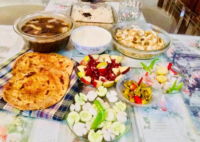 Dal Maharani,Mughlai Shahi Paneer,mirchi parathas Recipe by Sadhana ...