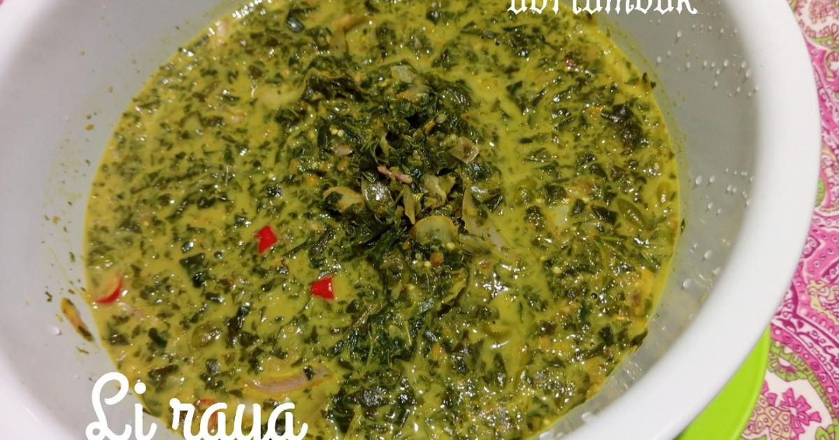 Resep Sayur Daun Ubi Tumbuk oleh Li Raya ( Elli Rayati) - Cookpad