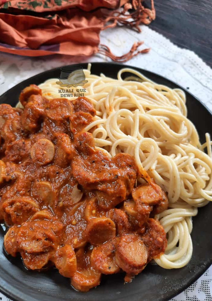Resep Spaghetti Sosis Bumbu Rendang oleh KUALI_QUE Dewi Rini - Cookpad