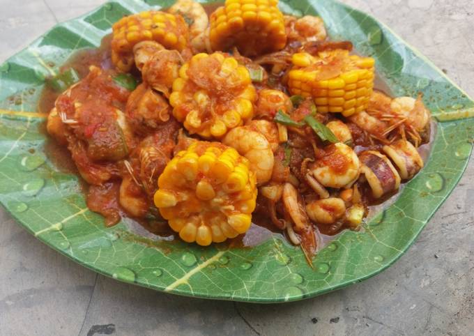 Resep Seafood mix cumi, udang, simping oleh Dapur Citarasa - Cookpad