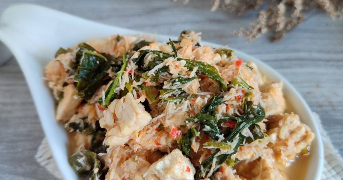 Resep Oblok-Oblok Tahu, Tempe Dan Daun Singkong oleh Tri Yunianti - Cookpad