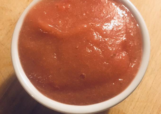 Compote pommes fraises 🍏🍓 de Amandine - Cookpad