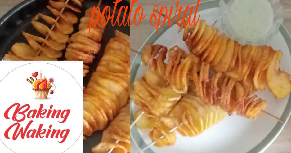 Tornado potatoes/potato spirals Recipe by Usra Ali - Cookpad