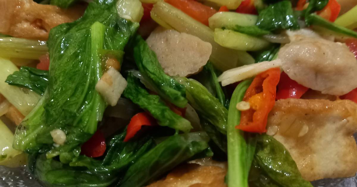 691 resep tumis caisim keriting enak dan mudah - Cookpad