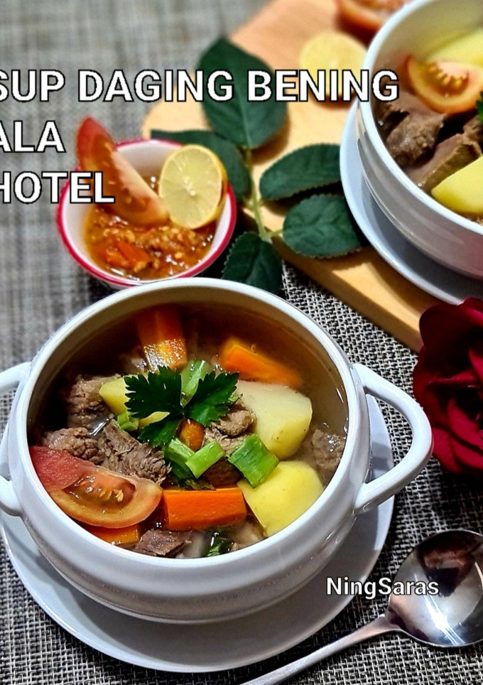 Resep Sup Daging Bening Ala Hotel 🥩🍲🍽😋 oleh NingSaras - Cookpad